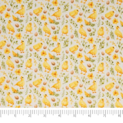 SINGER® Cute Chicks Cotton Fabric | Michaels