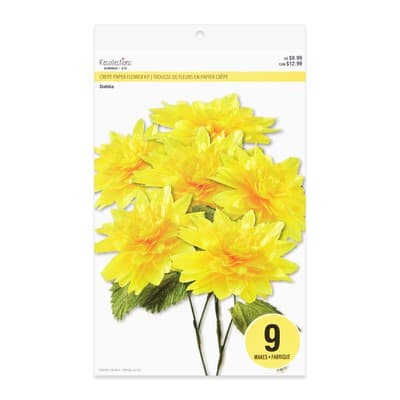 Small Dahlia Crepe Paper Flower Kit by Recollections™ | Michaels