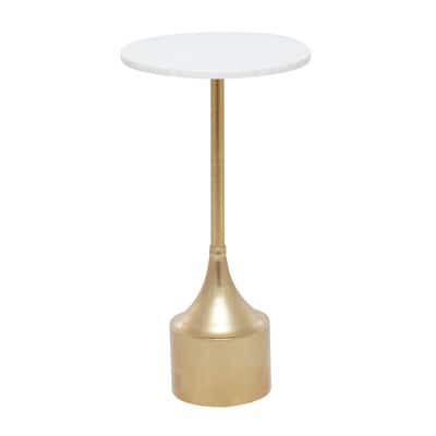 25" Gold Iron Contemporary Accent Table | Michaels