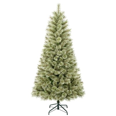 6ft. Unlit Artificial Arcadia Pine Cashmere Christmas Hinged Tree ...