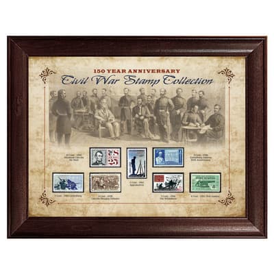 Framed 150 Year Anniversary Civil War Stamp Collection | Michaels