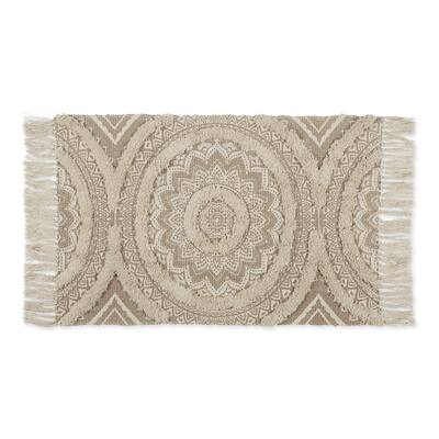 DII® Printed Natural Hand-Loomed Shag Rug, 2ft. x 3ft. | Michaels