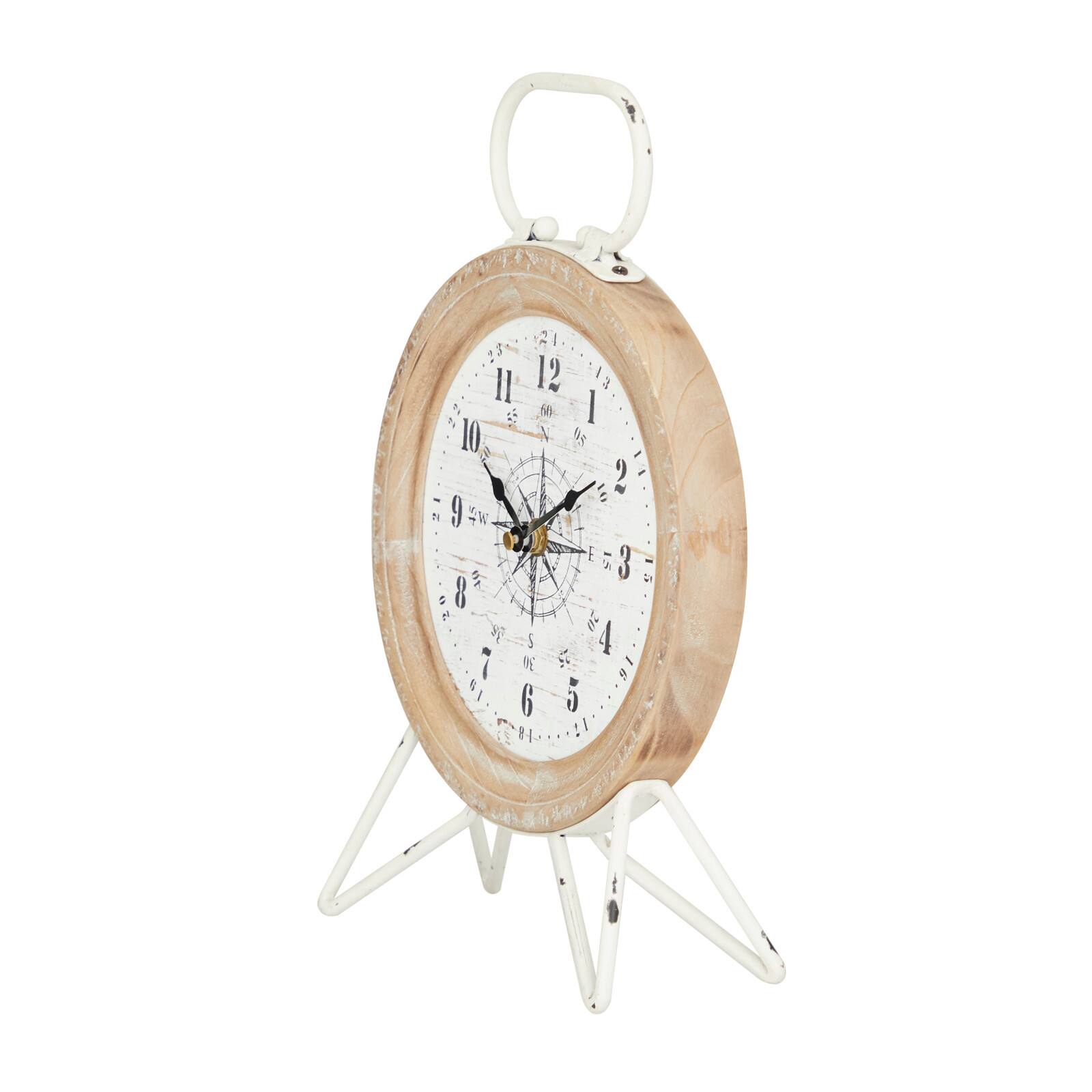 13" Brown Metal Eclectic Clock | Michaels