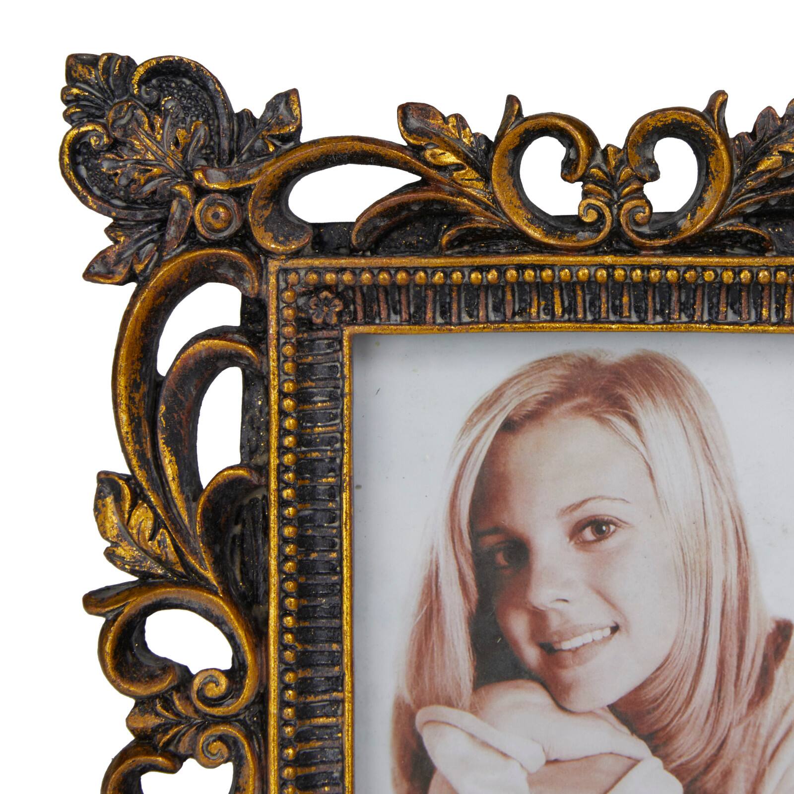 3 Pack Brass Polystone Traditional Photo Frames | Michaels