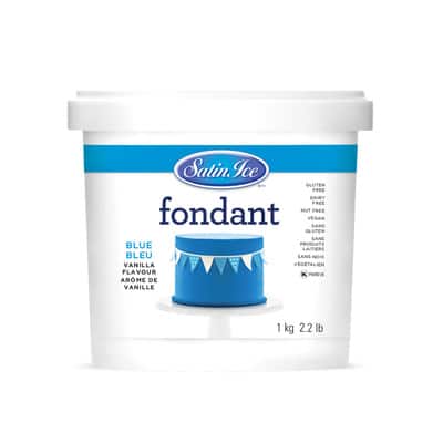 Satin Ice® Vanilla Fondant, 2.2lb., Color: Blue | Michaels