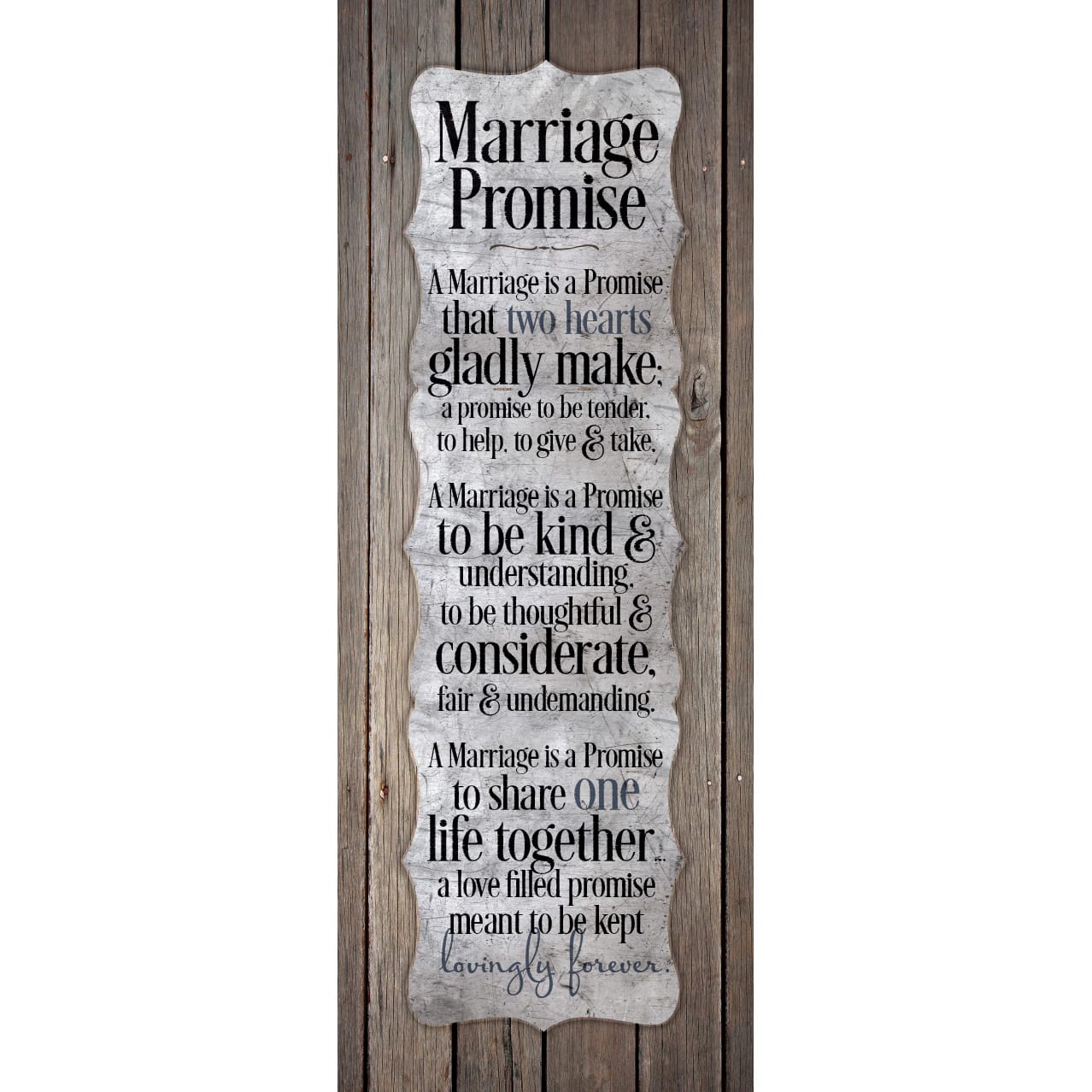 New Horizons Marriage Promise Wood Plaque | Michaels