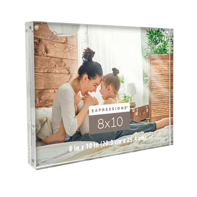 Expressions™ Clear Acrylic Block Frame by Studio Décor® | Michaels