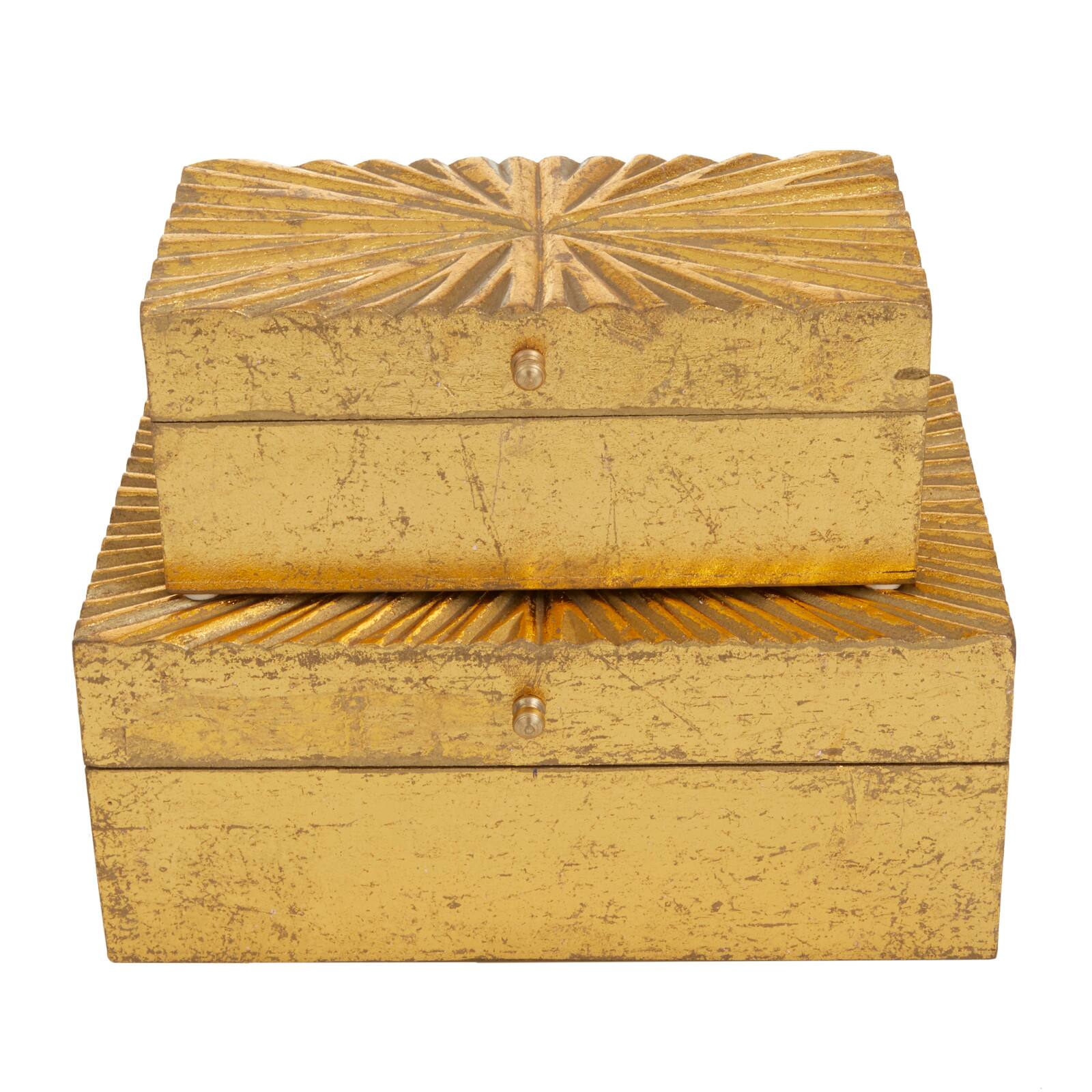 Gold Contemporary Box Set | Decorative Boxes | Michaels