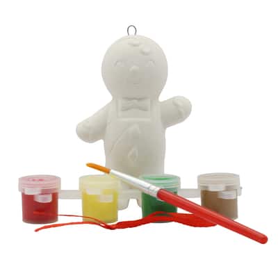 Christmas 3D Gingerbread Ceramic Ornament Kit by Creatology™ | Michaels