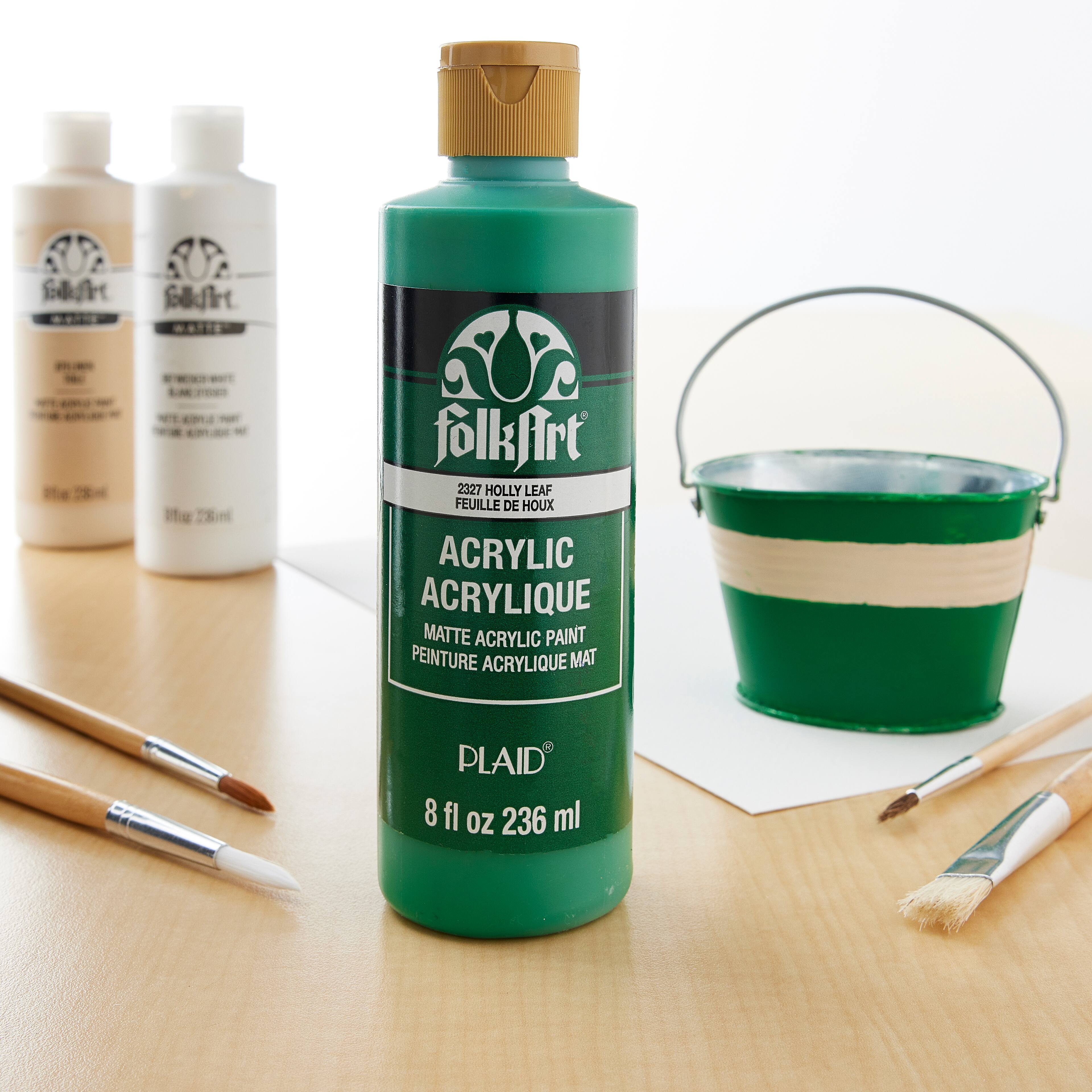 Acrylic Hobby Paint FolkArt Acrylic Paint 2oz Bottles - Assorted Matte ...