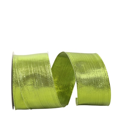 The Ribbon Roll 2.5" x 25yd. Wired Lamé Ribbon | Michaels