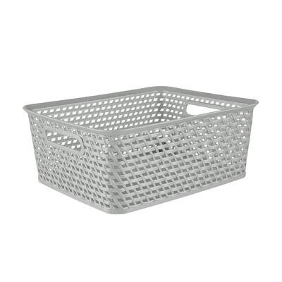 Gray Woven Plastic Basket by Ashland® | Michaels
