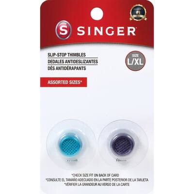 SINGER® Metallic Large & Extra-Large Slip-Stop Thimble Set | Michaels