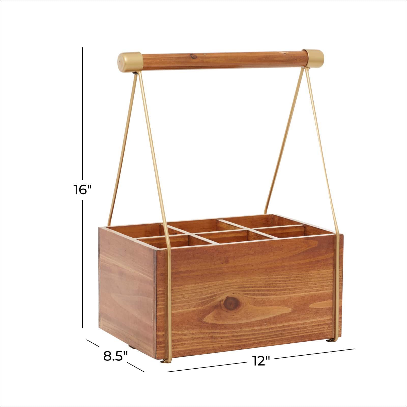 16" Brown Wood Modern Farmhouse Style Wine Rack | Michaels