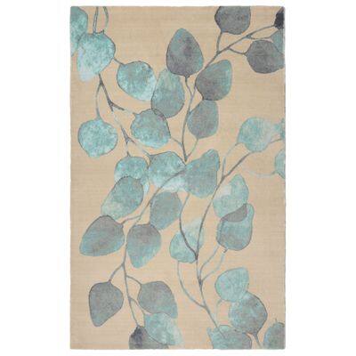 RugSmith Turquoise Ficus Modern Floral Area Rug | Michaels