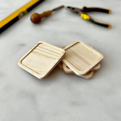 Square Welled Pinewood Coasters, 4ct. by Make Market® | Michaels