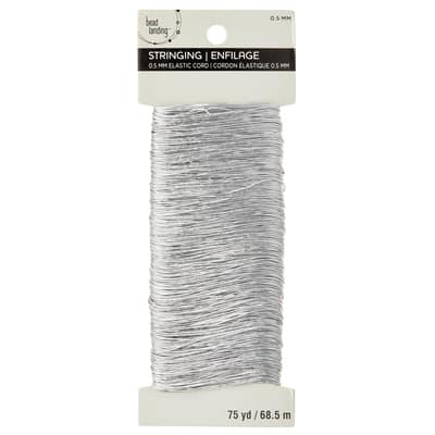 Buy in Bulk - 6 Pack: 0.5mm Silver Elastic Cord by Bead Landing™ | Michaels