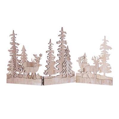 24" Winter Forest Scene Trifold Display | Michaels