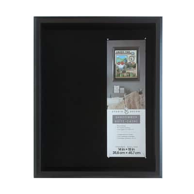 14" x 18" Black Beveled Shadow Box by Studio Décor® | Michaels