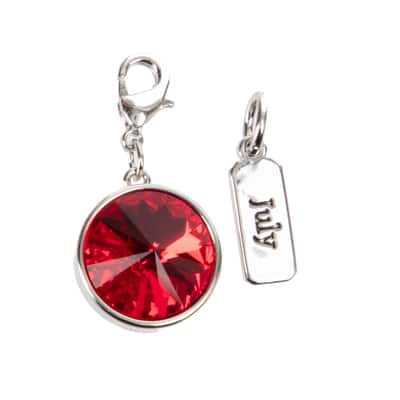 Austrian Crystal Birth Month Charm Set by Bead Landing™, Color: Ruby ...
