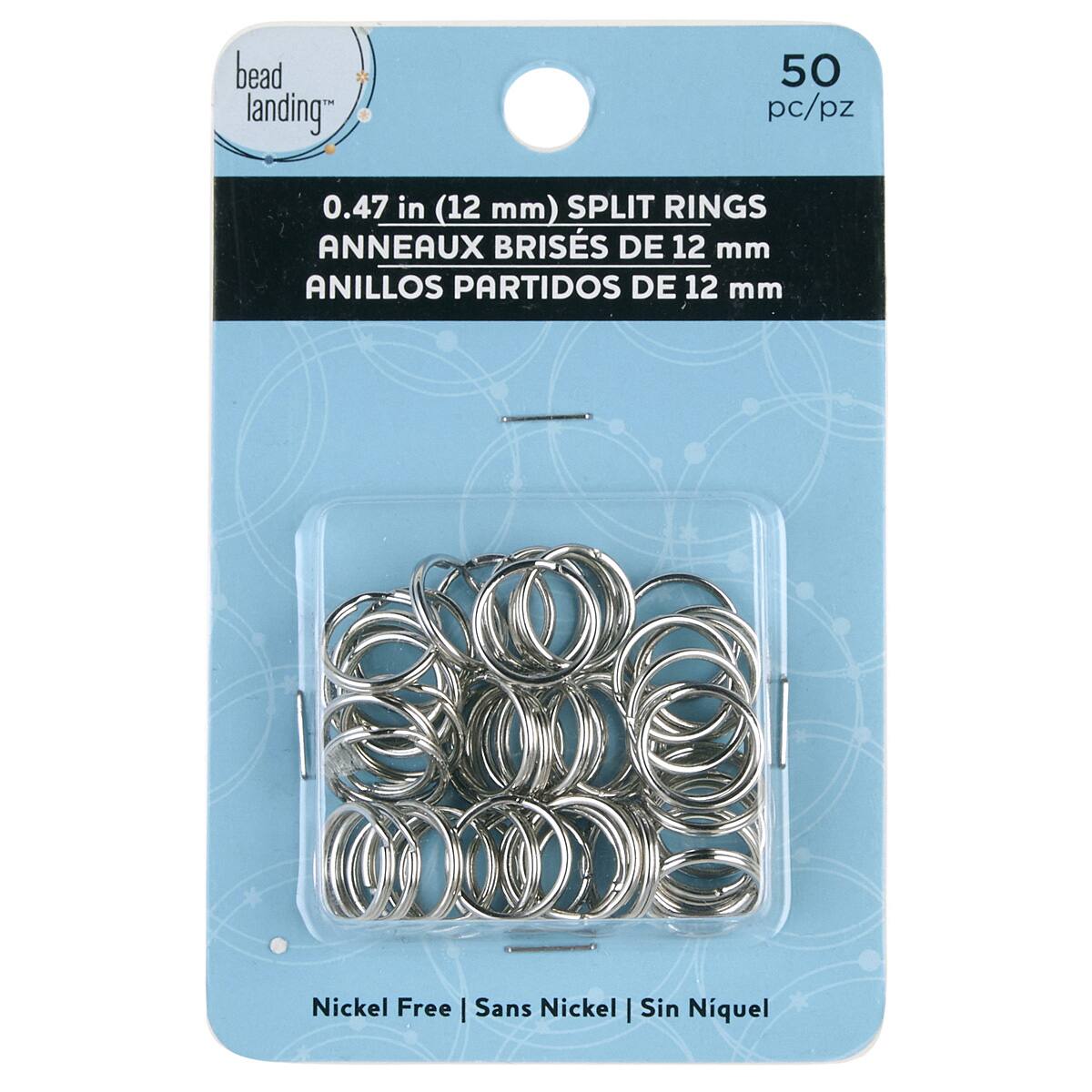 12 Pack: Split Rings by Bead Landing™, 12mm | Jump, Split & Double ...