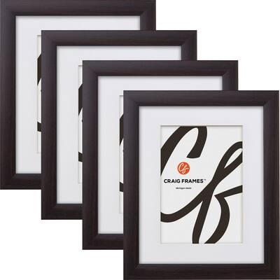 Craig Frames 4 Pack: Contemporary Brazilian Walnut Picture Frame with ...