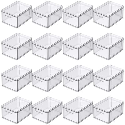 Buy in Bulk - 16 Pack: Clear Stackable Storage Drawer by Simply Tidy ...