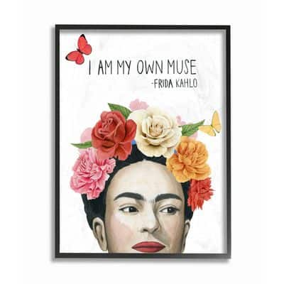 Stupell Industries Frida kahlo I Am My Own Muse Wall Art in Black Frame ...