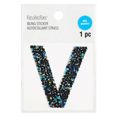 Black AB Letter Bling Sticker by Recollections® | Michaels