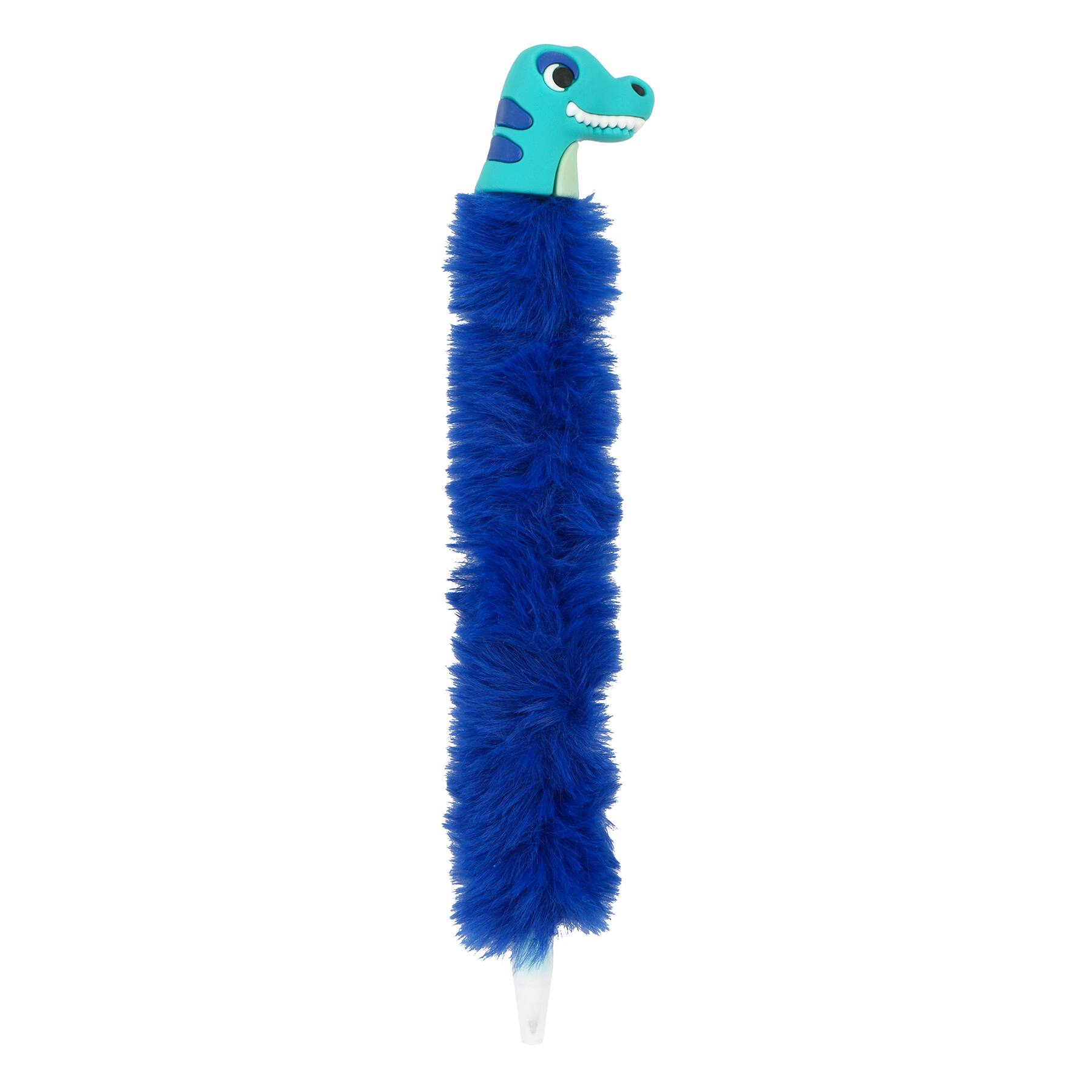 Back to Class 7" Blue Fuzzy Dinosaur Topper Pen by Creatology™ | Michaels