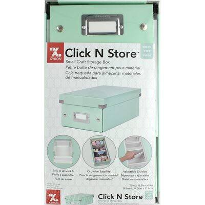 Xyron® Mint Green Click N Store Small Storage Box | Decorative Boxes ...