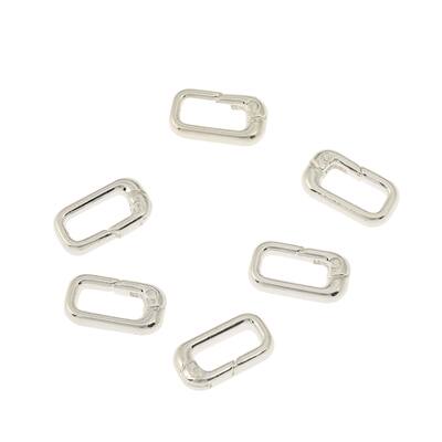 Buy in Bulk - 12 Packs: 6 ct. (72 total) 19mm Metal Rectangle Hinged ...