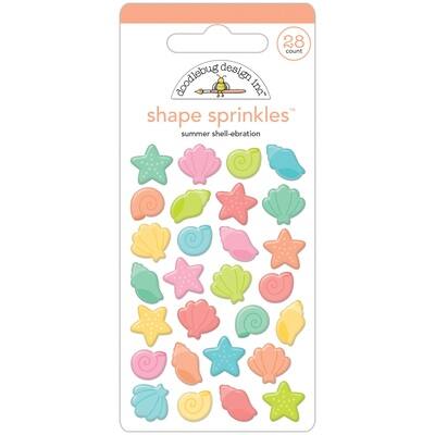 Doodlebug Summer Shell-Ebration Sprinkles Adhesive Enamel Shapes | Michaels