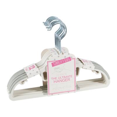 Simplify Kids Collar Saver Ultimate Hangers, 12ct., Color: White | Michaels
