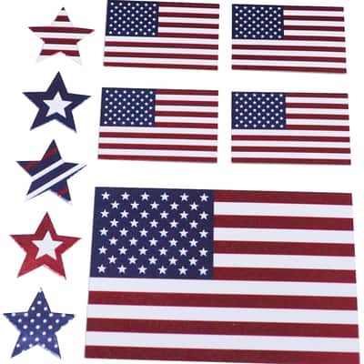 Buy in Bulk - 12 Pack: American Flag Stickers by Recollections™ | Michaels