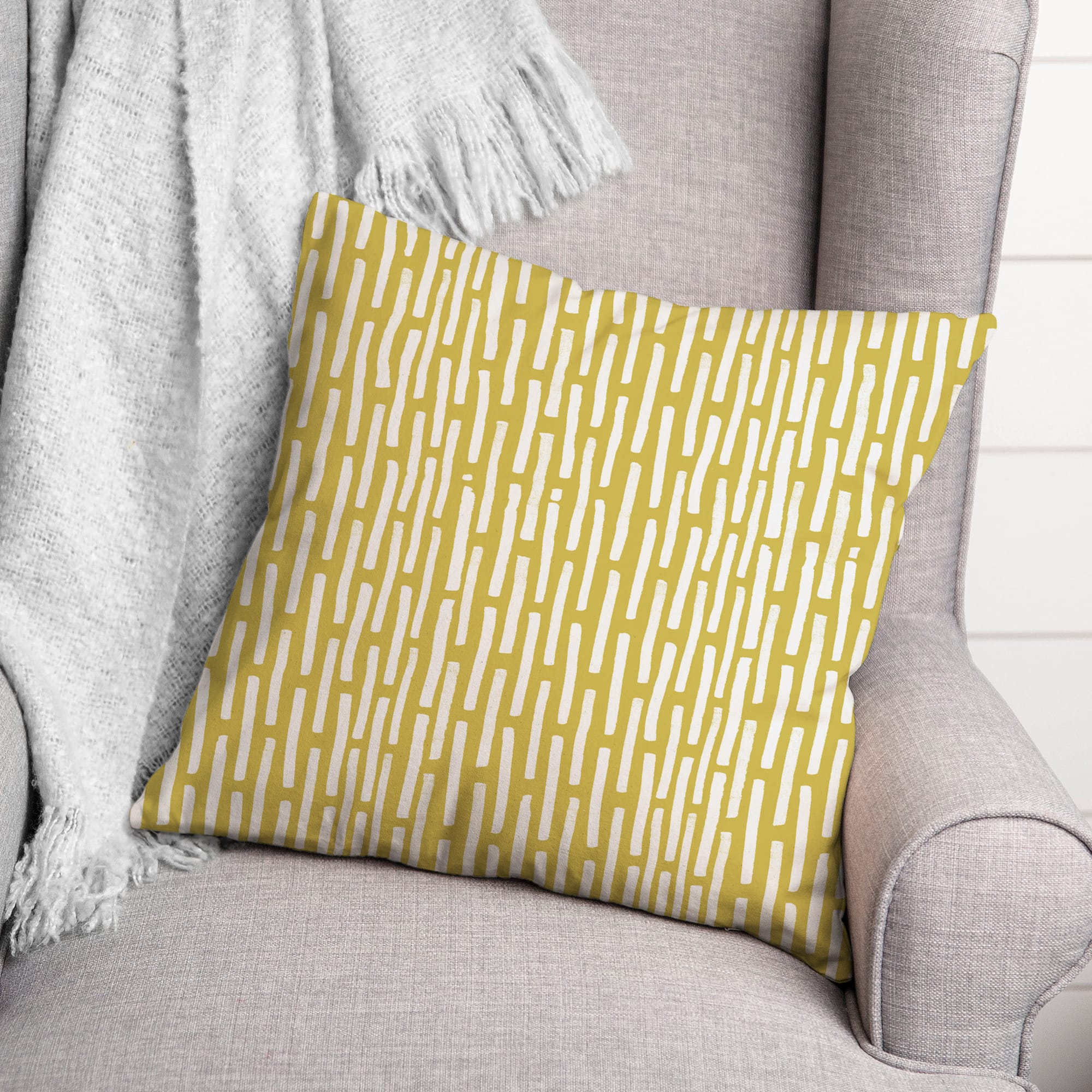 Geometric Lines Indoor/Outdoor Throw Pillow | Michaels