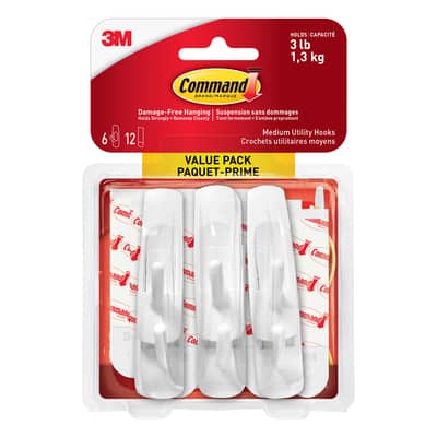 Command™ Utility Hooks Value Pack | Michaels