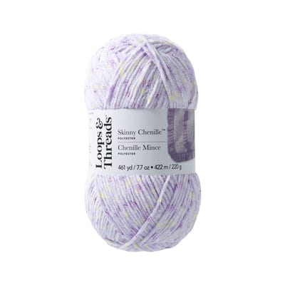 Skinny Chenille™ Multi Yarn by Loops & Threads® | Michaels