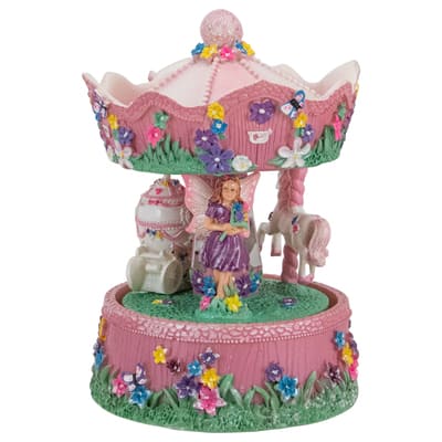 6.5" Children's Rotating Magical Fairy Musical Carousel | Michaels