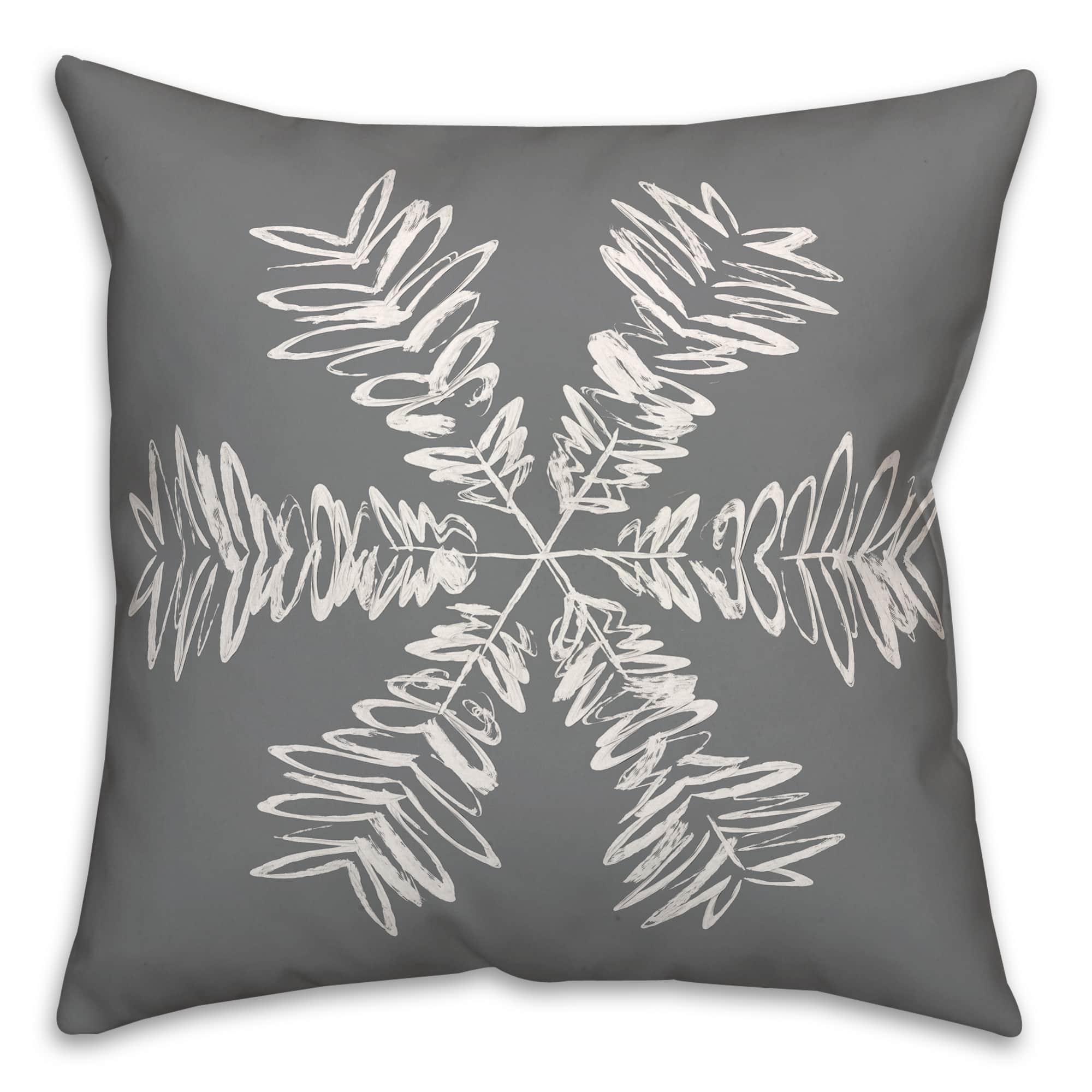 Sketched Snowflake Throw Pillow | Michaels