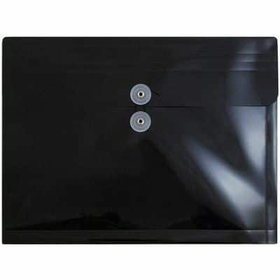 JAM Paper 9.75" x 13" Black Plastic Button String Expansion Booklet Envelopes, 108ct. | Michaels