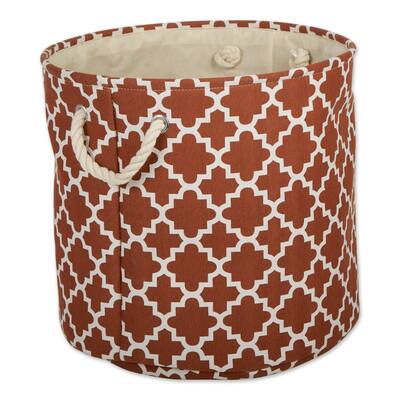 DII® Large Round Polyester Lattice Bin | Michaels