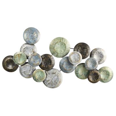 5ft. x 2.5ft. Embossed Metal Disc Wall Art Decor | Michaels