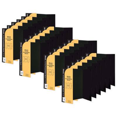 BAZIC Products® 36" x 48" Black Tri-Fold Corrugated Presentation Boards ...