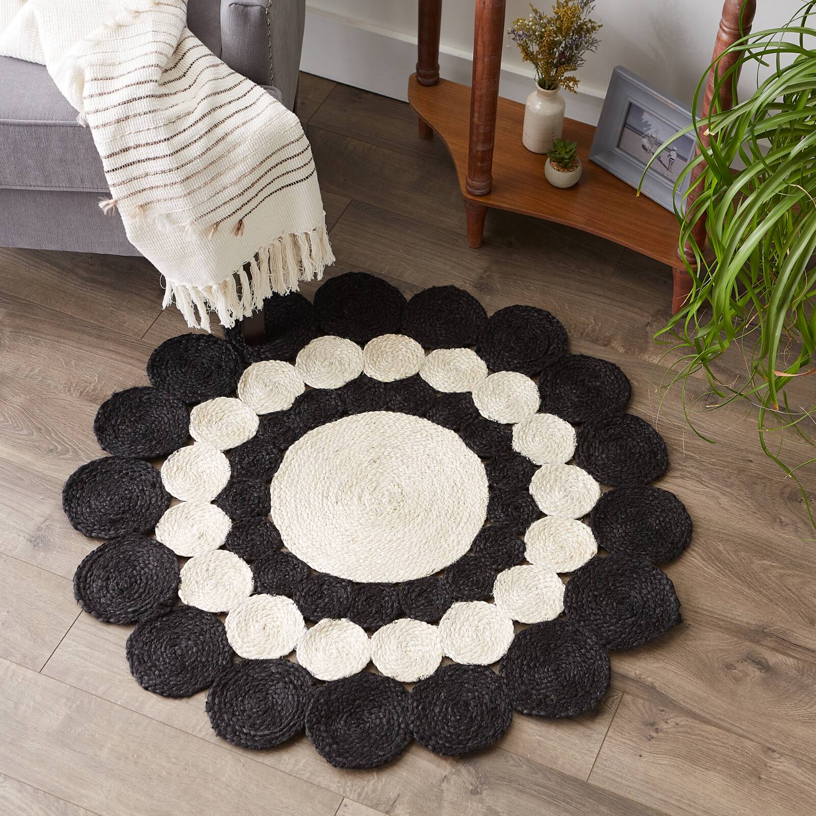 DII® Round Braided Jute Rug, 3ft. | Michaels