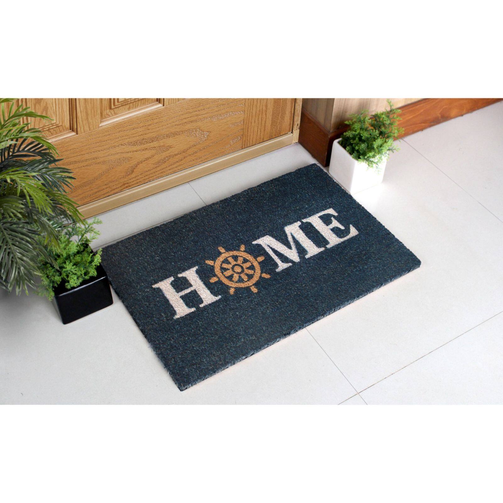 RugSmith Blue & White Home with Helm Machine Tufted Doormat | Michaels
