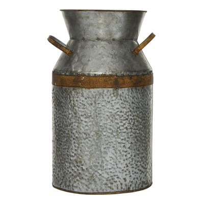 14" Gray Decorative Milk Can | Michaels