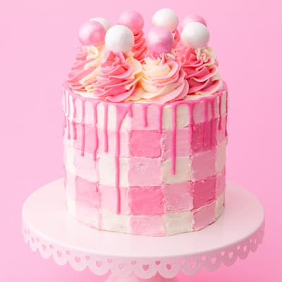 Pink Gingham Cake | Projects | Michaels
