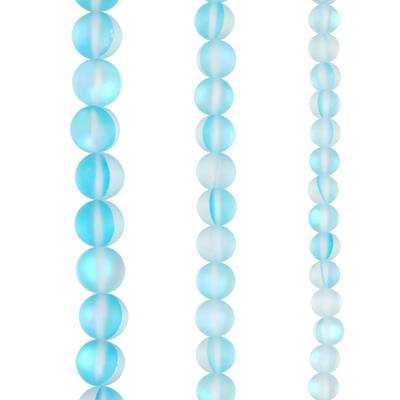 Aqua Matte Glass Round Beads by Bead Landing™ | Michaels
