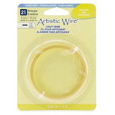 Artistic Wire® 21 Gauge Flat Craft Wire | Michaels